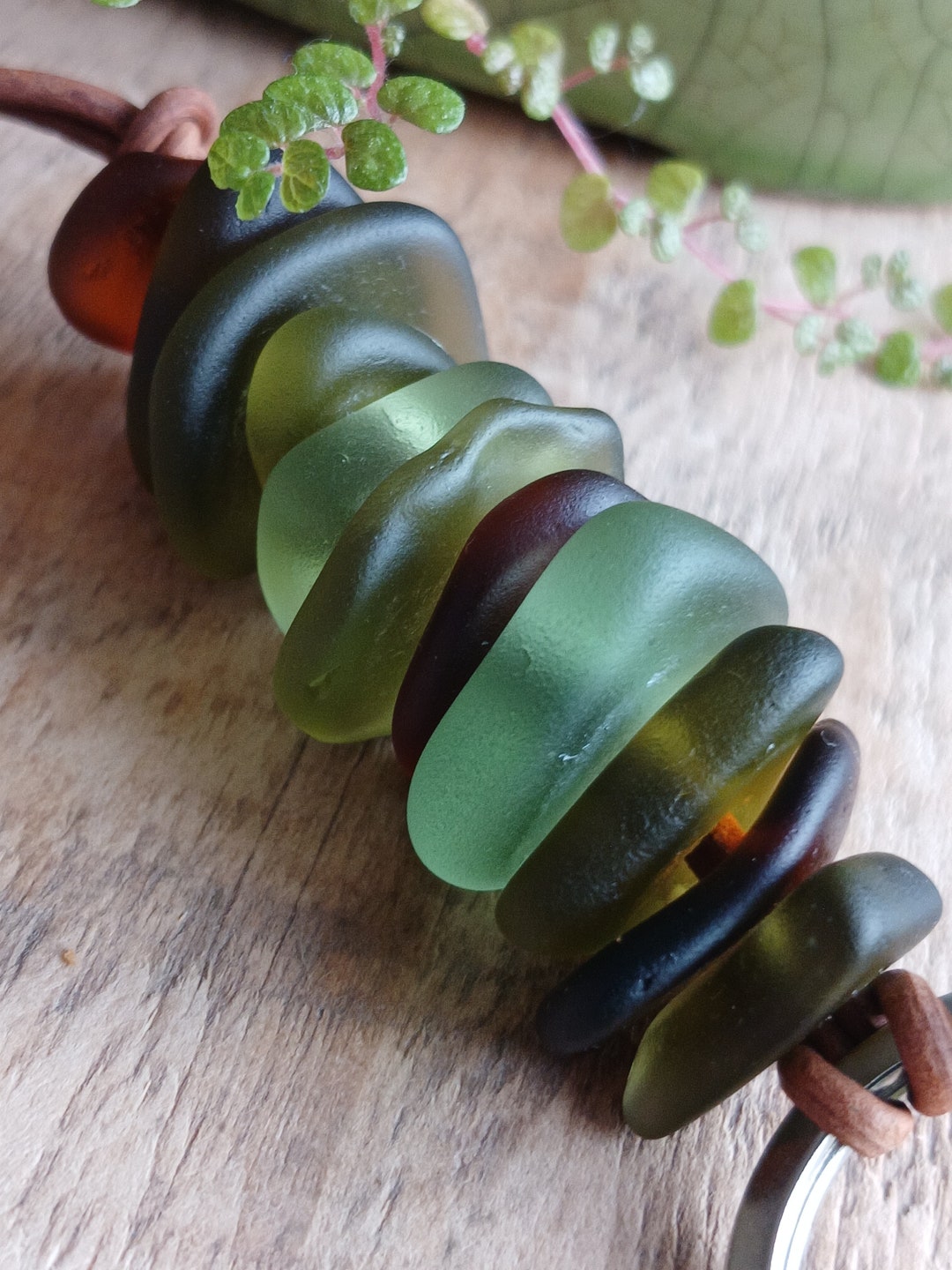 Sea Glass Key Chain - Etsy