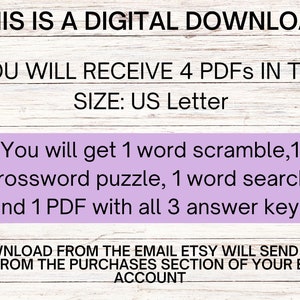 Valentine's Day Puzzle Game Bundle | Word Search, Crossword Puzzle, and ...