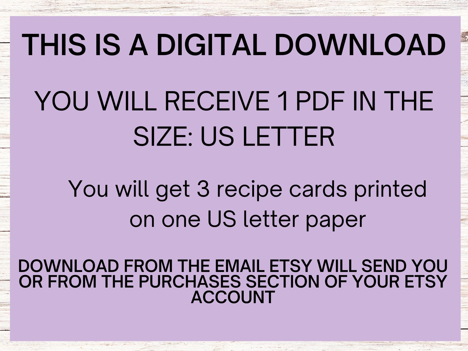 Valentine's Day Recipe Card Printable | 3x5 Recipe Card | Valentine's ...