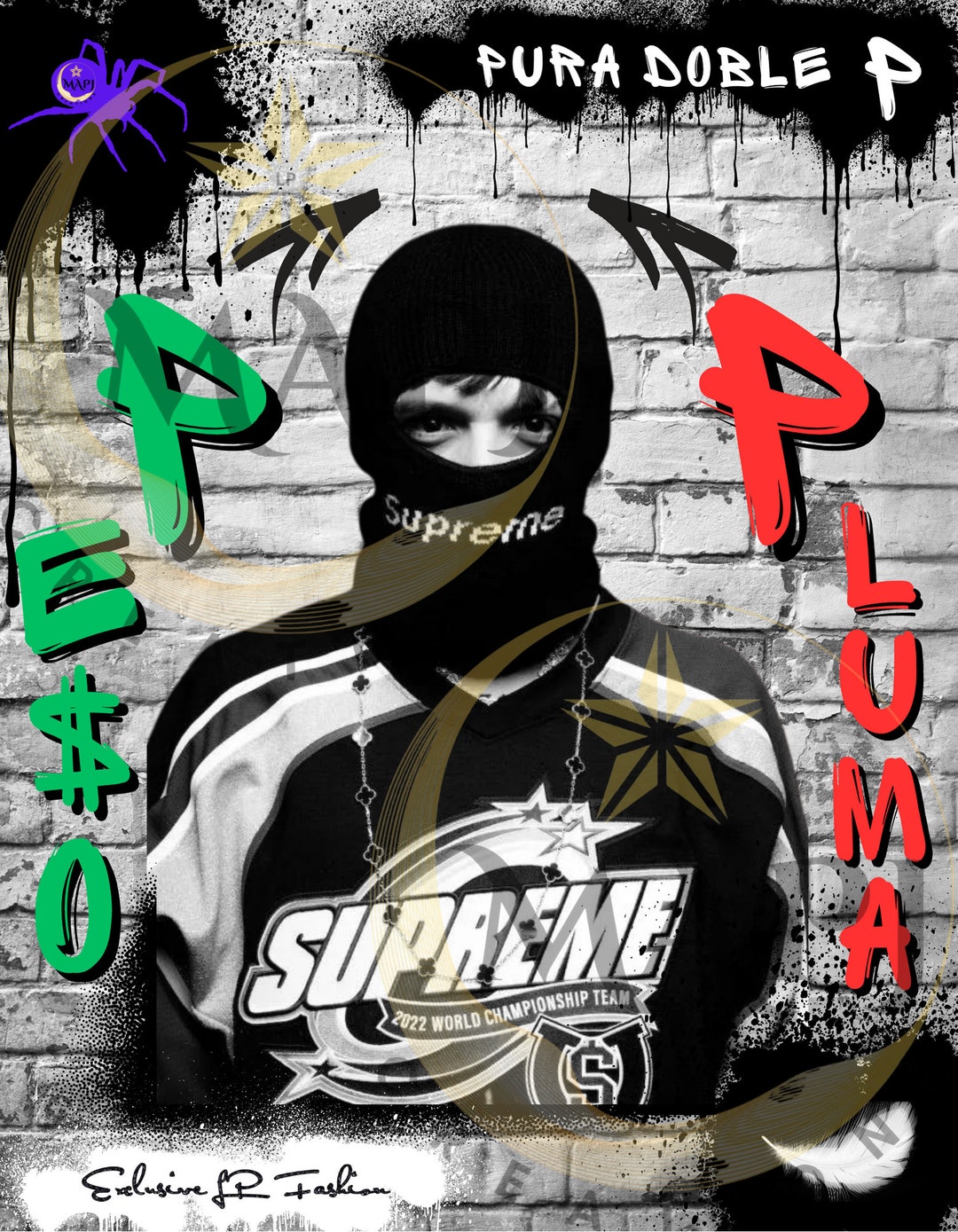 Peso Pluma digital Design - Etsy