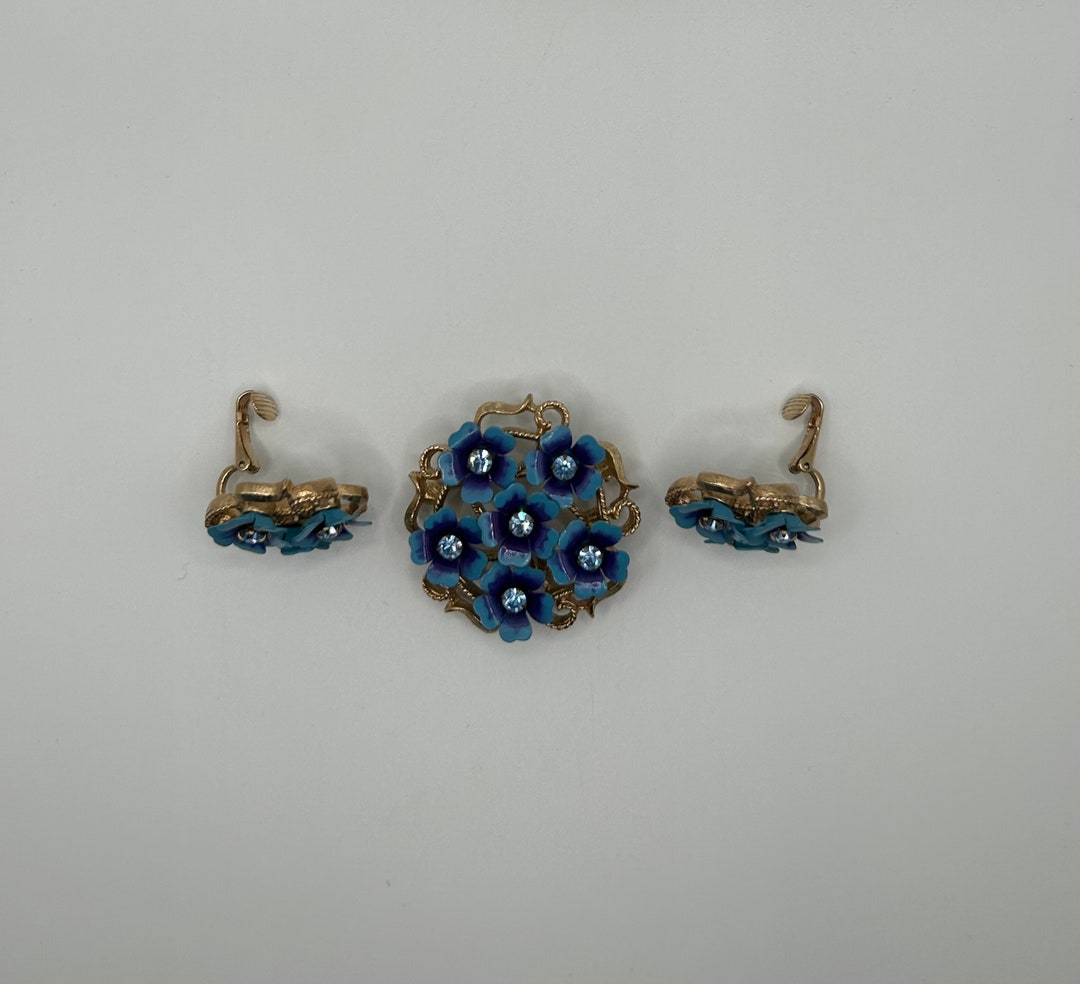 Vintage Avon Forget Me Not Set - Etsy