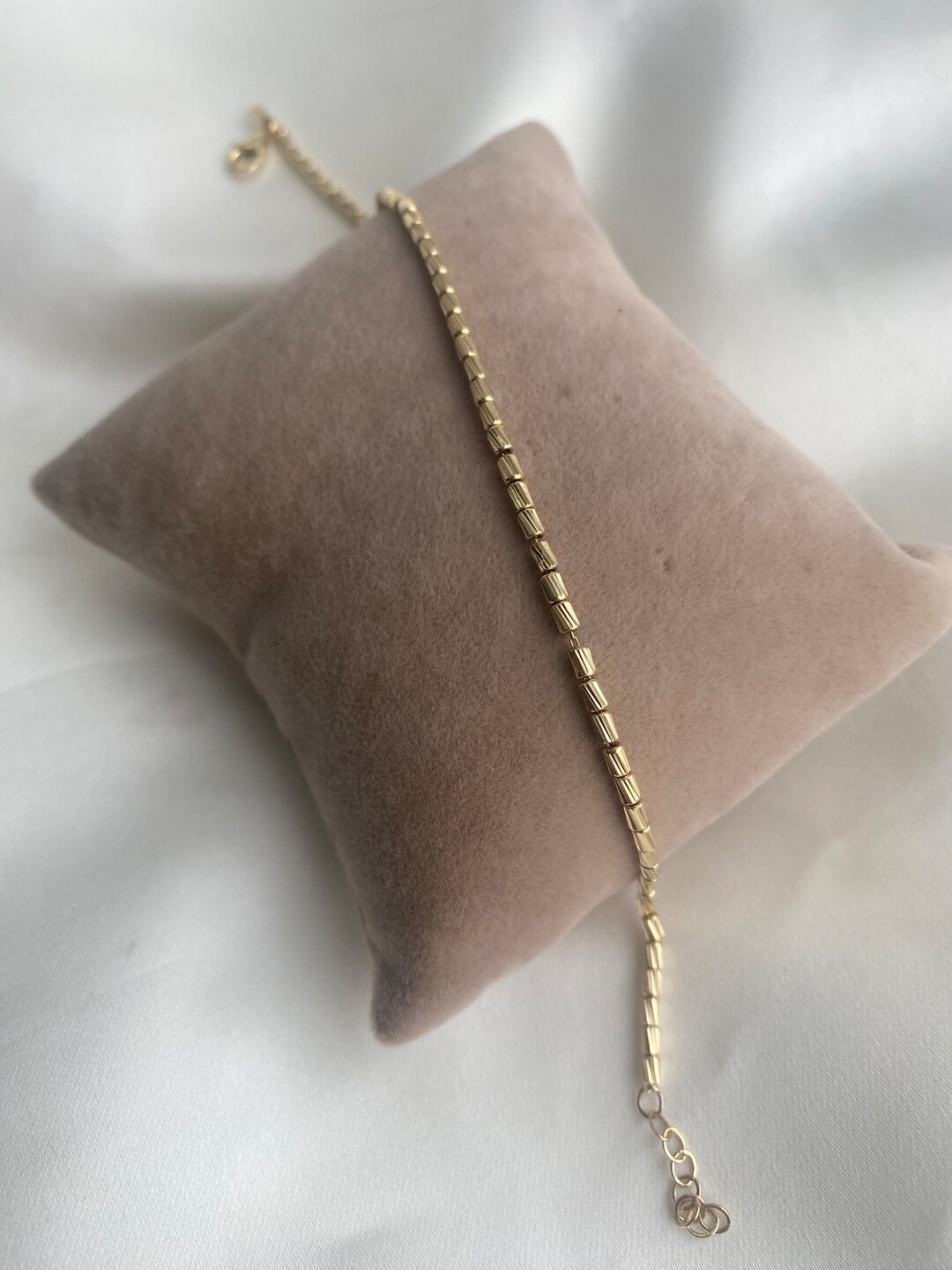 14K Solid Gold Rolo Cube Chain, Cube Gold Chain, 14K Gold Cube Chain ...