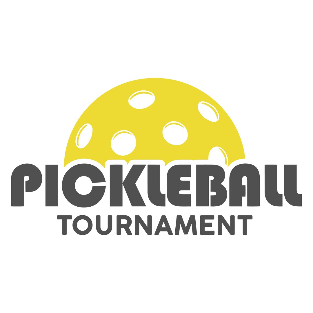 Pickleball Tournament Logo Pack - 2 Unique Designs - 4 Total Files ...