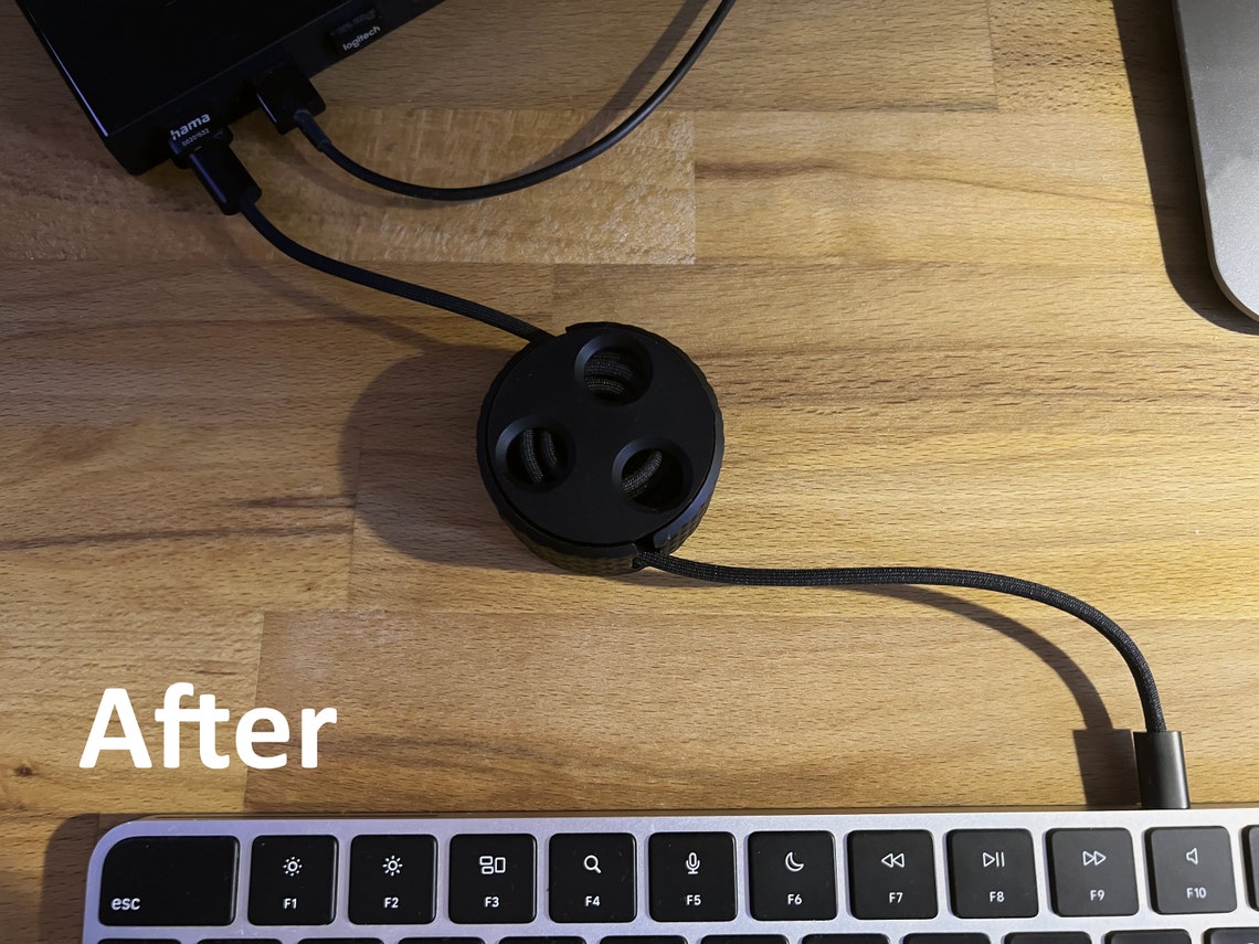 Sleek Cable Organizer Desk Cable Winder Durable SLA Cable Holder Matte ...