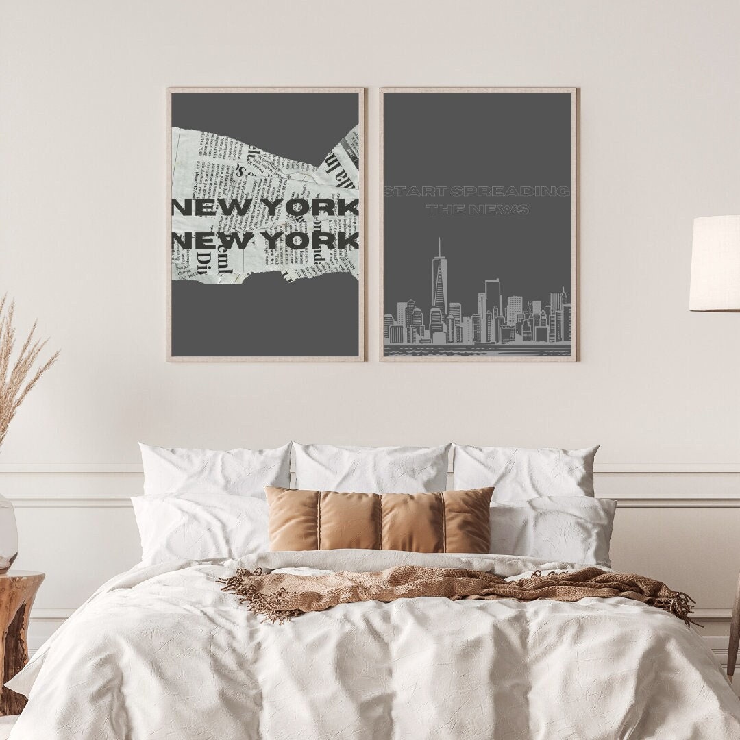 NYC Digital Print Download, New York City 2 Pack Digital Printable ...