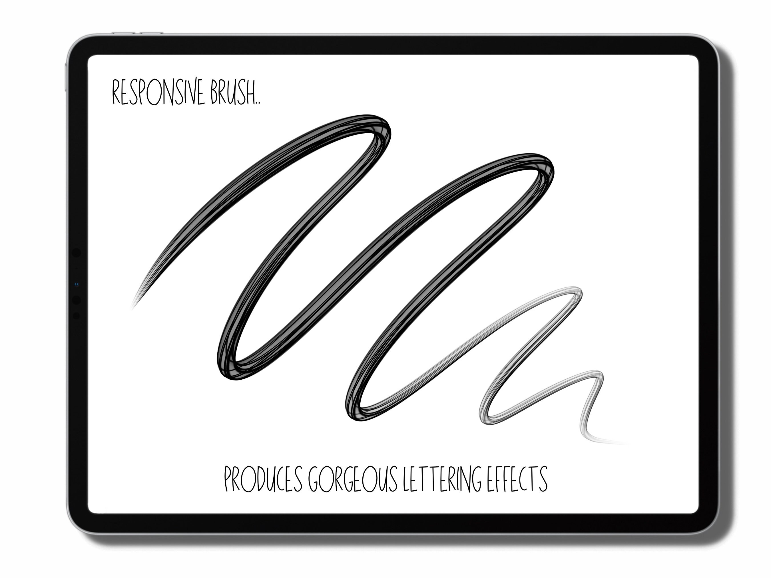 Streaky Lettering Brush / Procreate Lettering Brush / Digital Download ...