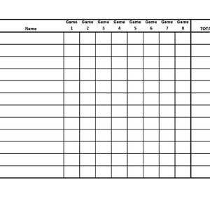 Euchre Score Sheet and Rotations PDF Printable Color - Etsy