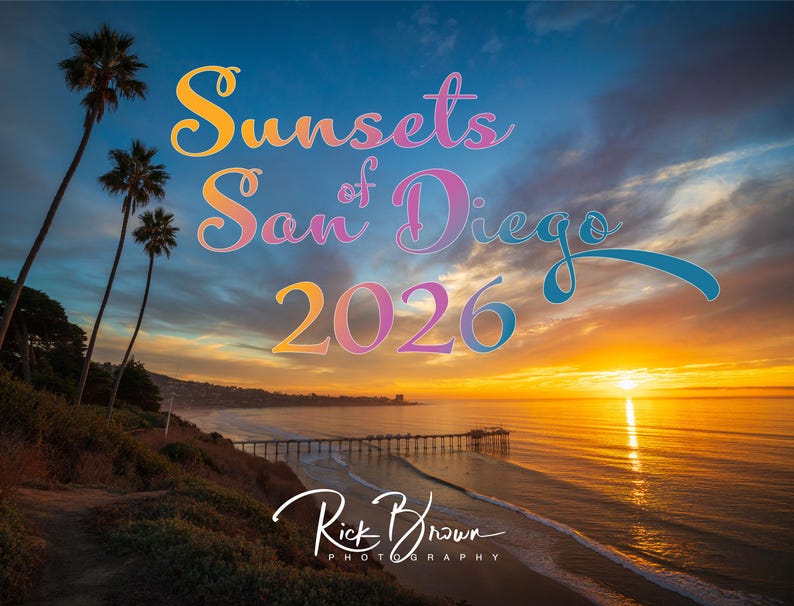 2026 Sunsets of San Diego Wall Calendar - Etsy