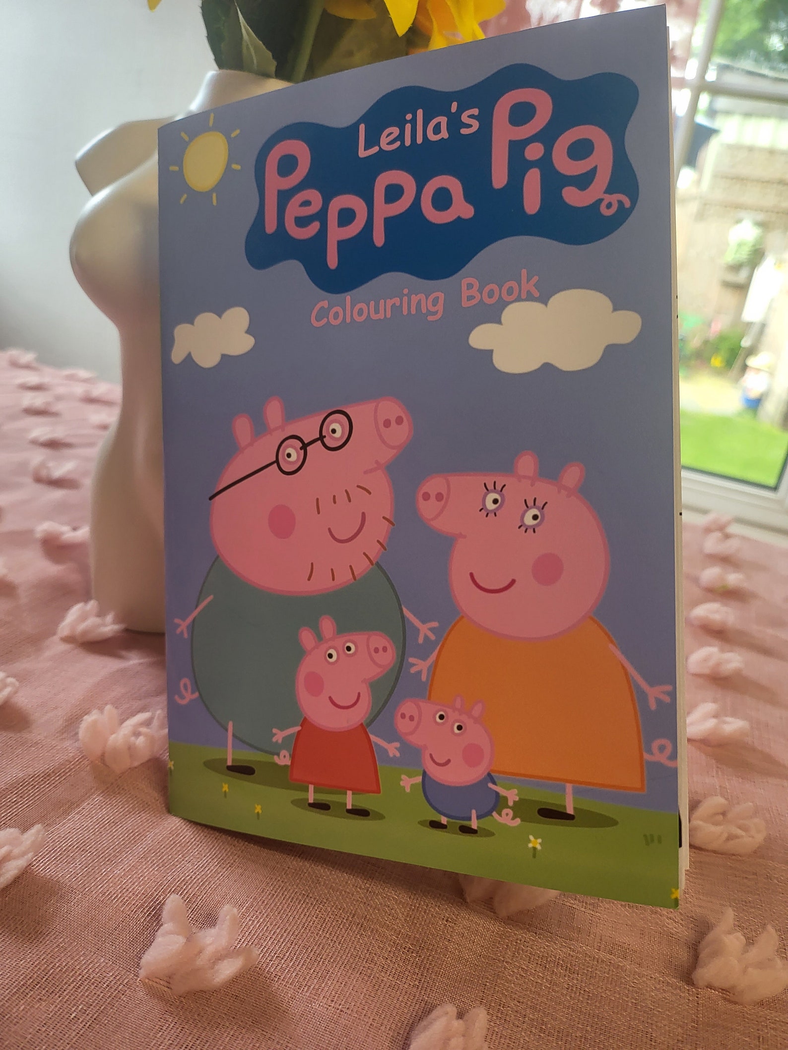 Personalised Peppa Pig Colouring Book, Peppa Pig Colouring Pages ...