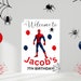Spider-man Welcome Sign, Spiderman Birthday Welcome Sign, Spiderman ...