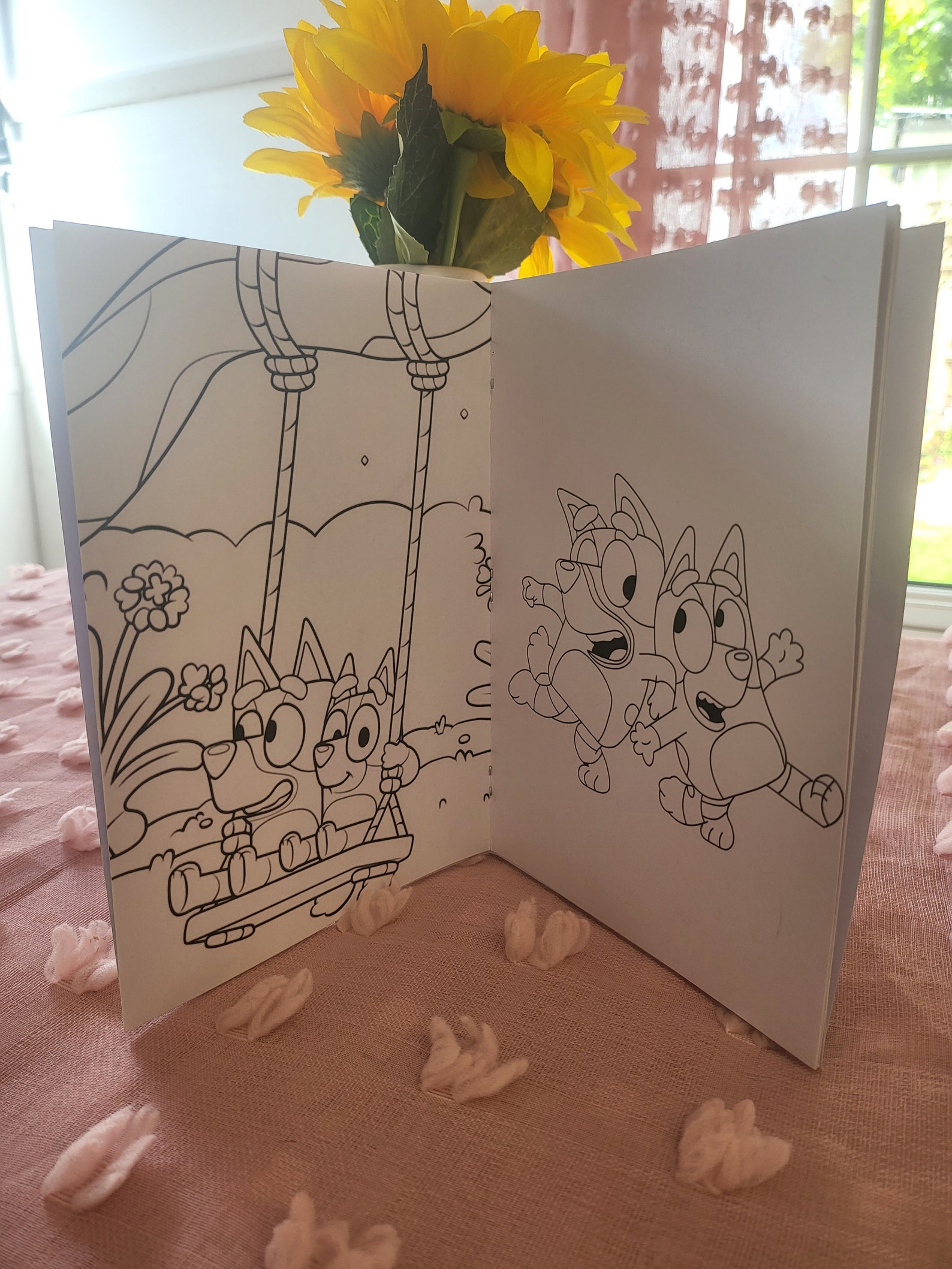 Personalised Bluey Colouring Book, A5 Colouring Book, Personalised ...