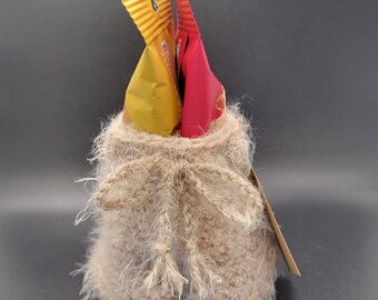 1 Bull Scrotum Bag Real Animal Fur Nut Sack Part Purse Man Cave ...