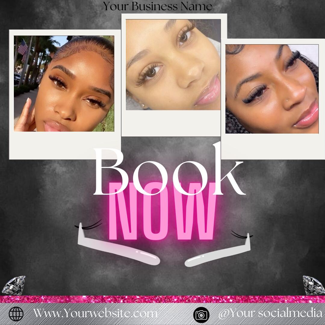 Lash Flyer Template - Etsy