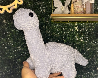 Crochet Velvet Bronto Amigurumi Bronto Doll Fuzzy Bronto Brontosaurus ...