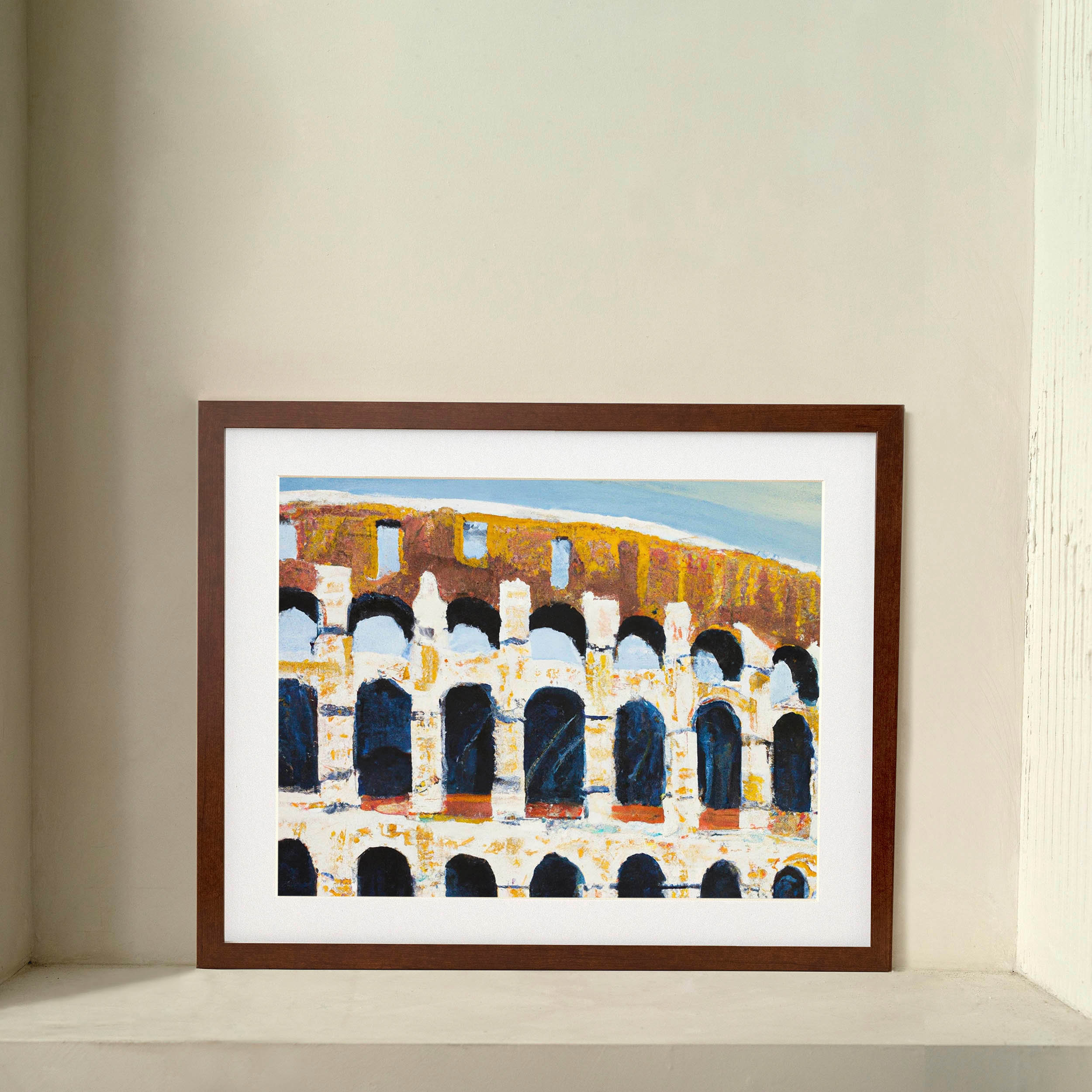 Roman Colosseum Wall Art, Italy Wall Art, Rome Wall Art, Wooden Frame ...