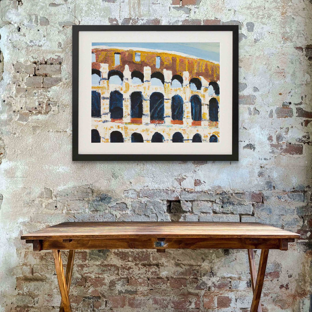 Roman Colosseum Wall Art Italy Wall Art Rome Wall Art - Etsy