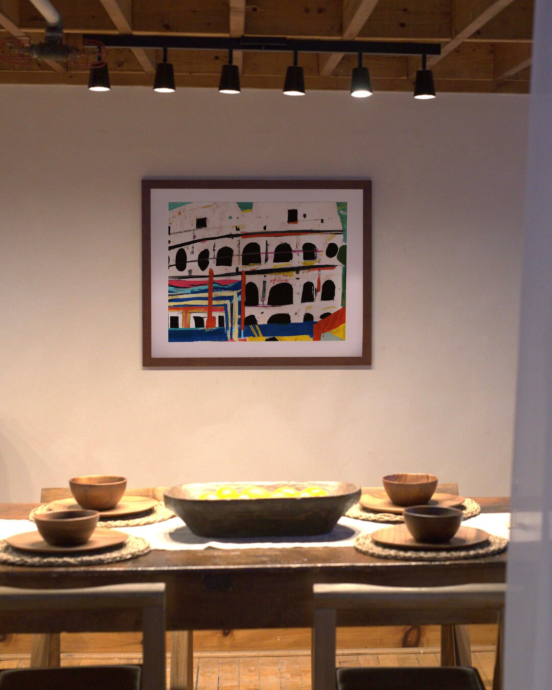 Roman Colosseum Wall Art, Italy Wall Art, Rome Wall Art, Wooden Frame ...