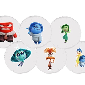 Inside Out Balloon Stickers, Inside Out Party Supplies - Etsy
