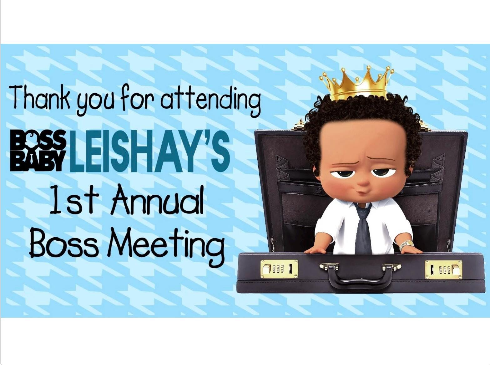 Personalized Baby Boss Gable Box Sticker - Etsy