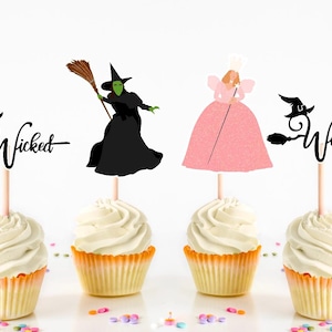 Oz Cupcake Toppers: Wicked Witch Birthday Party Decor - Etsy