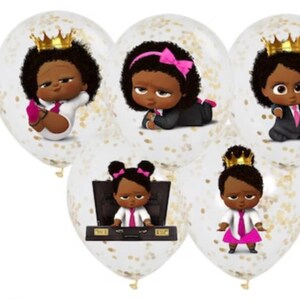 Baby Boss Girl Balloon Stickers - Etsy