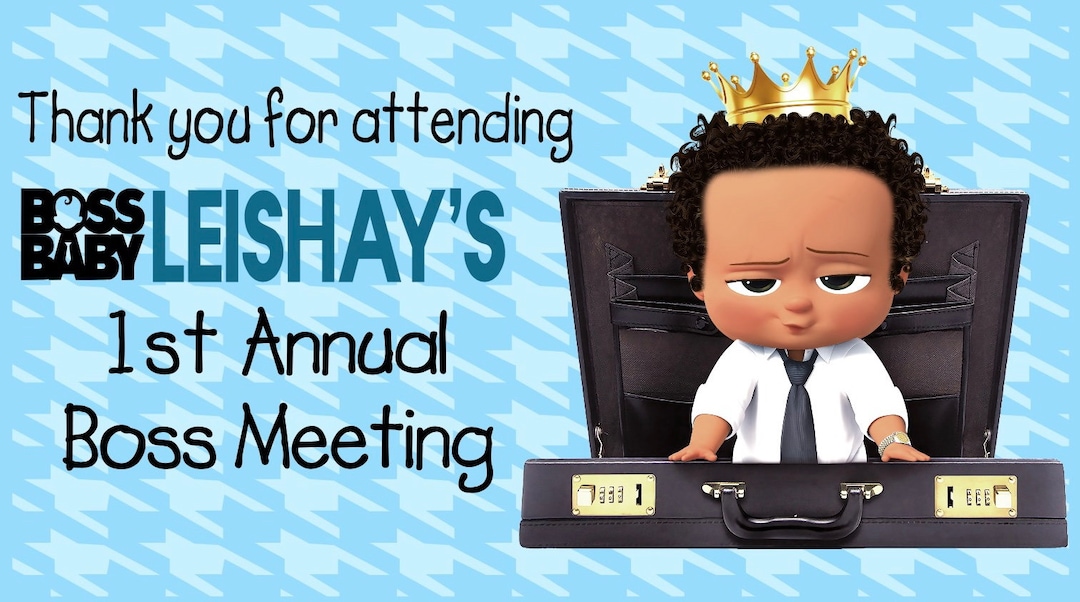 Personalized Baby Boss Gable Box Sticker - Etsy