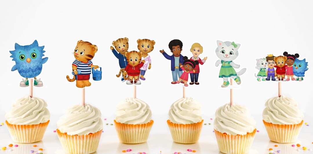 Daniel Tiger Cupcake Toppers - Etsy
