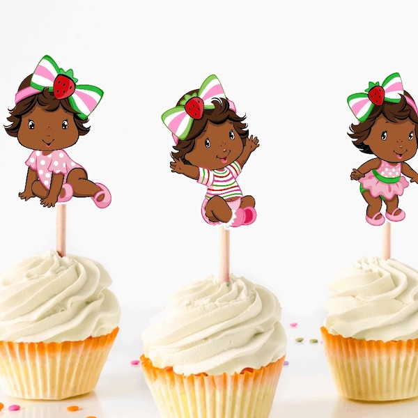 Black Strawberry Shortcake Baby Shower Decorations - Etsy