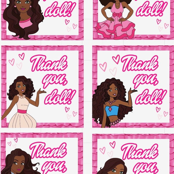 Barbie Thank You - Etsy
