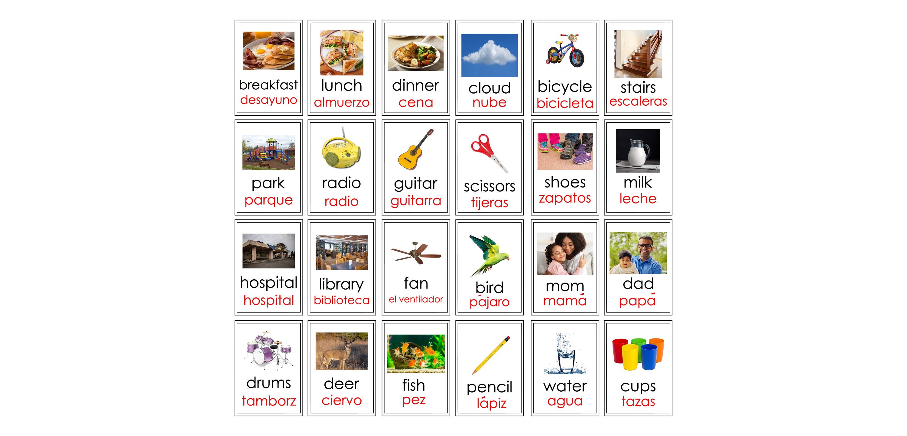48 Sight Words/english and Spanish/downloadable/teacher Resources/real ...