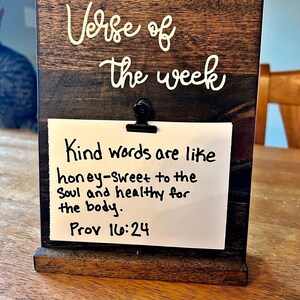 Verse of the Week Sign - Etsy