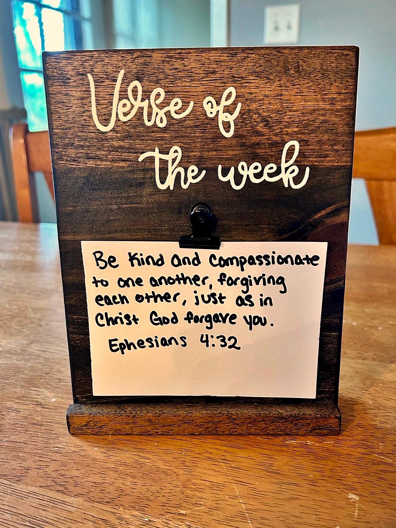 Verse of the Week Sign - Etsy