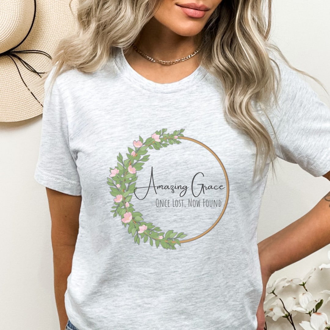 Amazing Grace Shirt, Christian Tee, Bible Scripture, Worship Song ...
