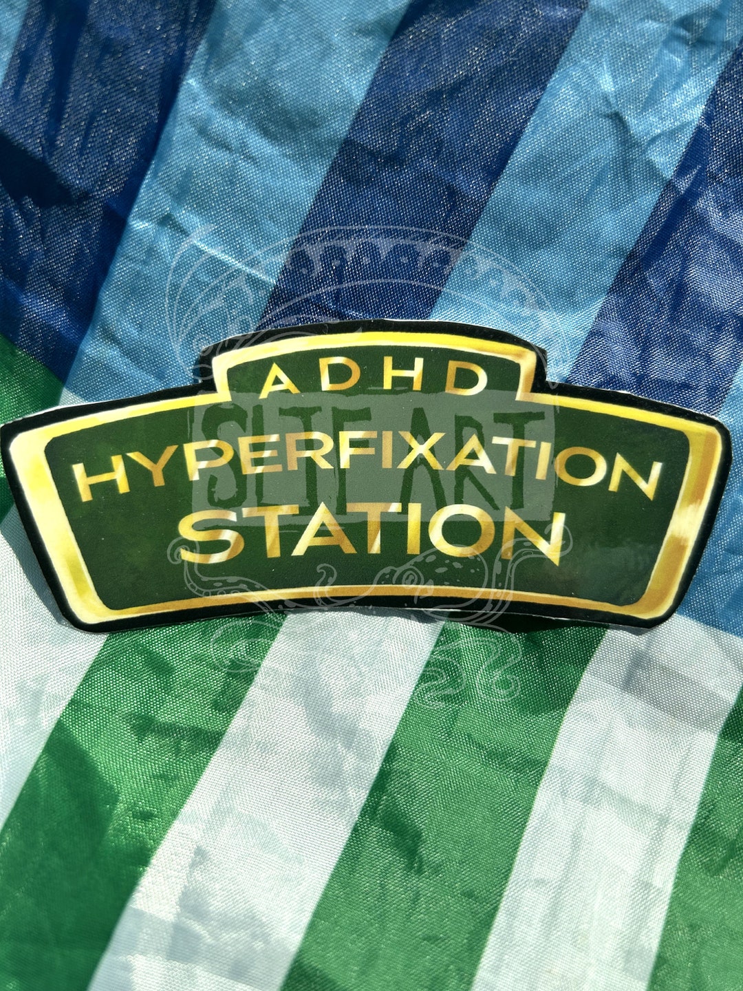 ADHD Hyper Fixation Station Decal, Neurodiversity Sticker, Mental ...