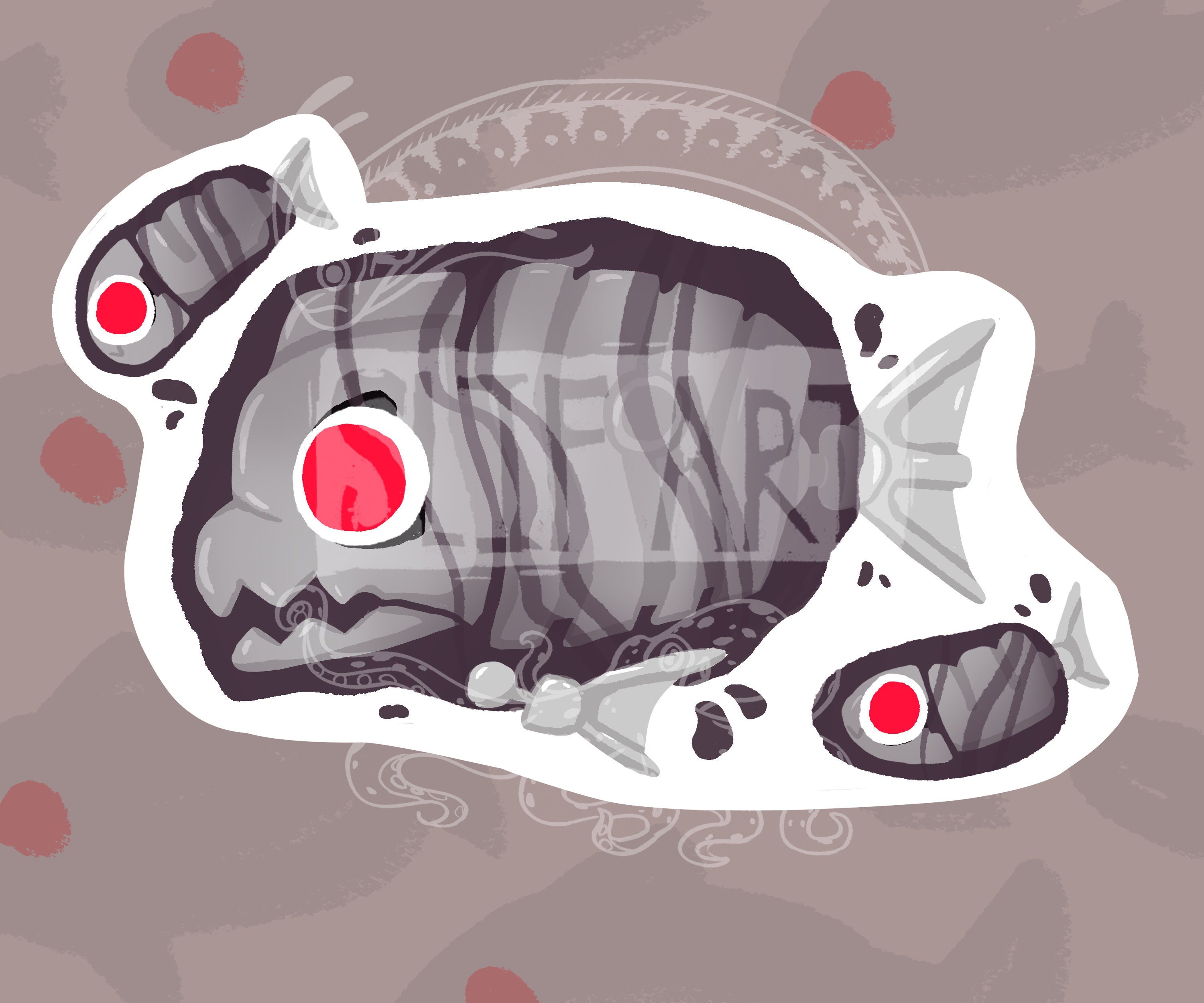 Splatoon Side Order Fish Enemy Vinyl Sticker Decal Splatoon 3 - Etsy