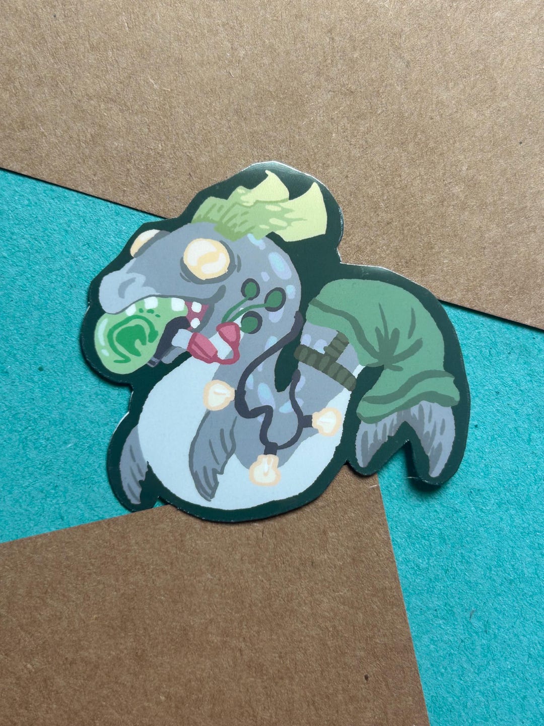 Splatoon Horrorboros Salmon Run Sticker,nintendo Video Games, Grizzco ...