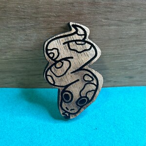Laser Cut Wooden Critter Pin Weevil, Spider, Isopod, Gecko, Snake, and ...