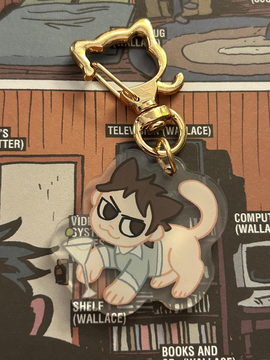 Scott Pilgrim Cat Wallace Wells Acrylic Keychain - Etsy