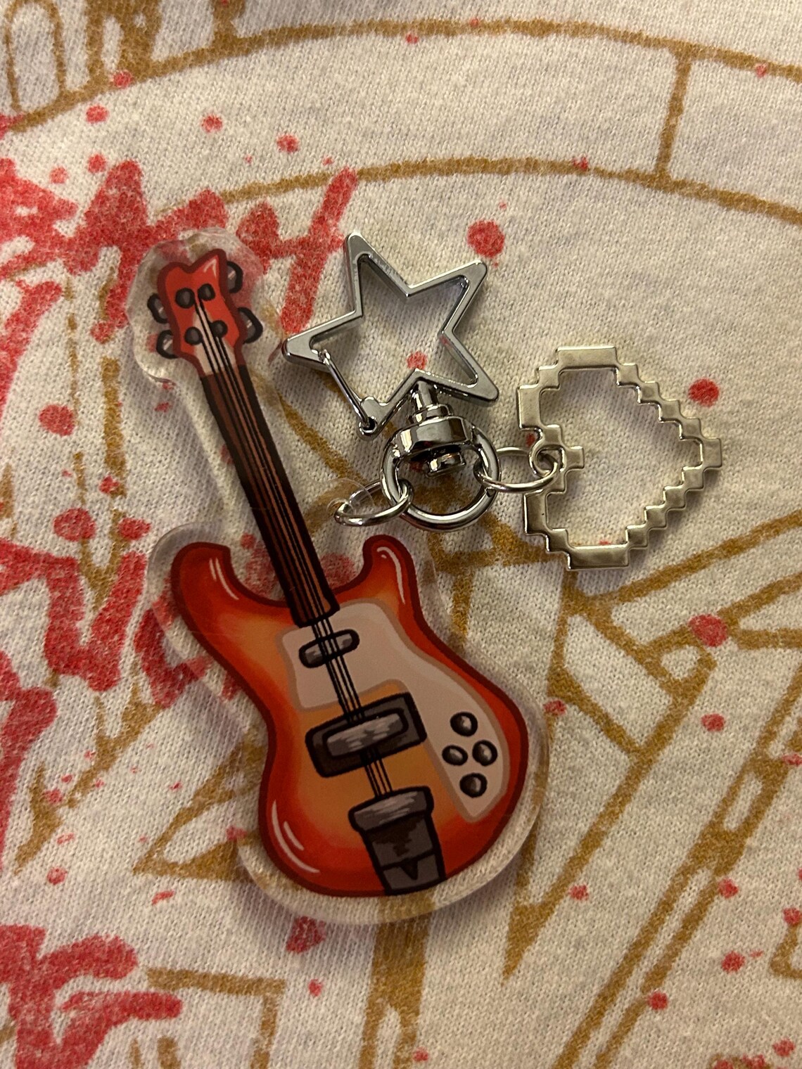 Scott Pilgrim Bass Guitar Acrylic Charm Keychain - Etsy