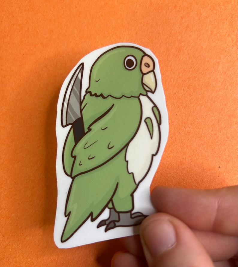 Studio Ghibli the Boy and the Heron Parakeet Sticker Anime - Etsy