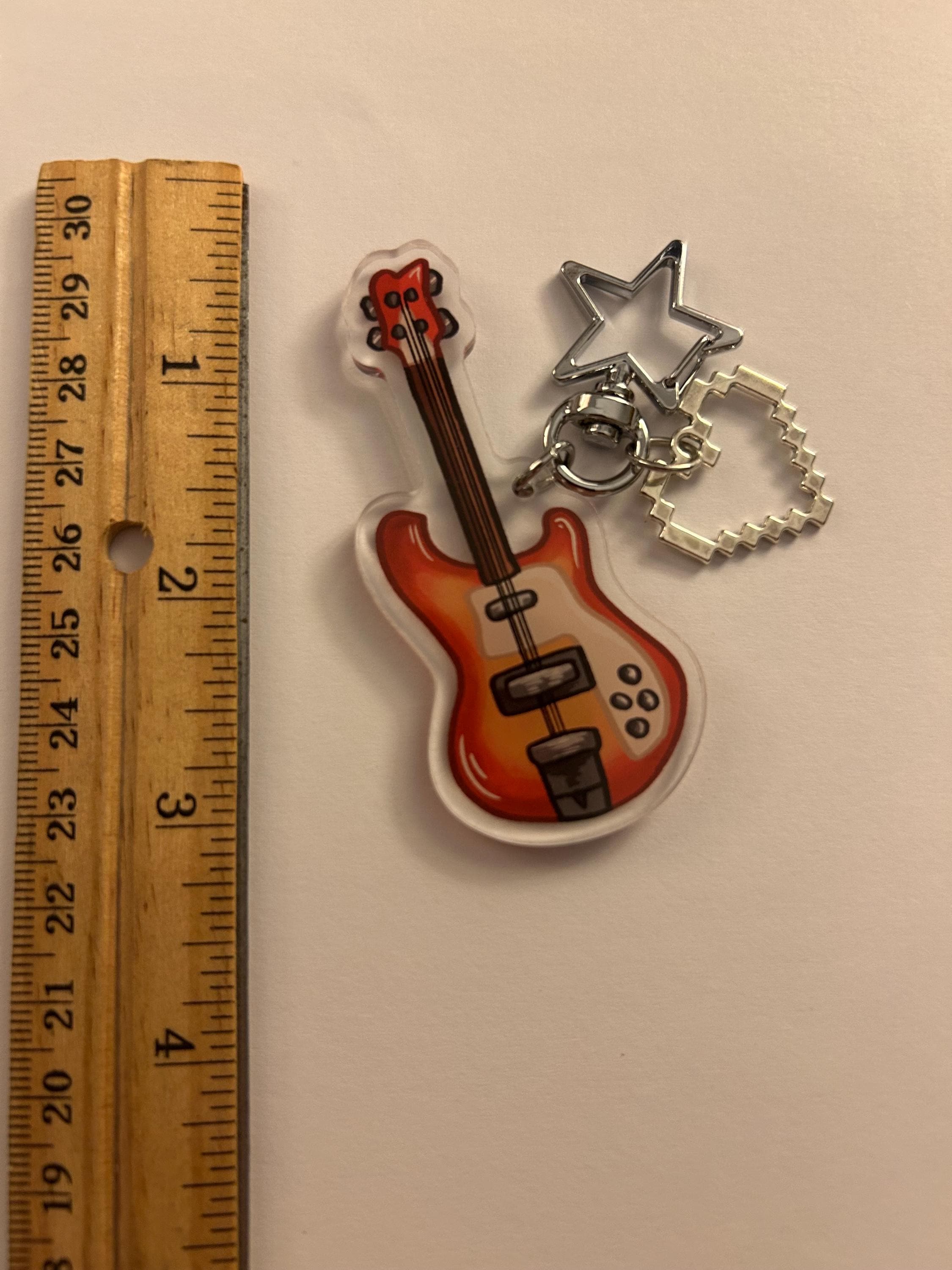 Scott Pilgrim Bass Guitar Acrylic Charm Keychain - Etsy