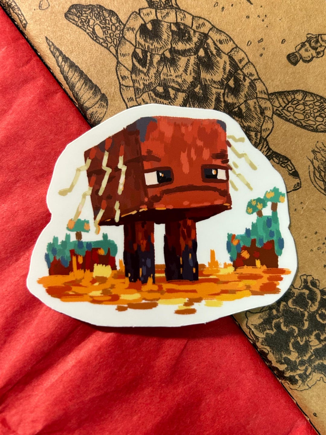 Minecraft Strider Vinyl Sticker Nether Video Game Decal - Etsy