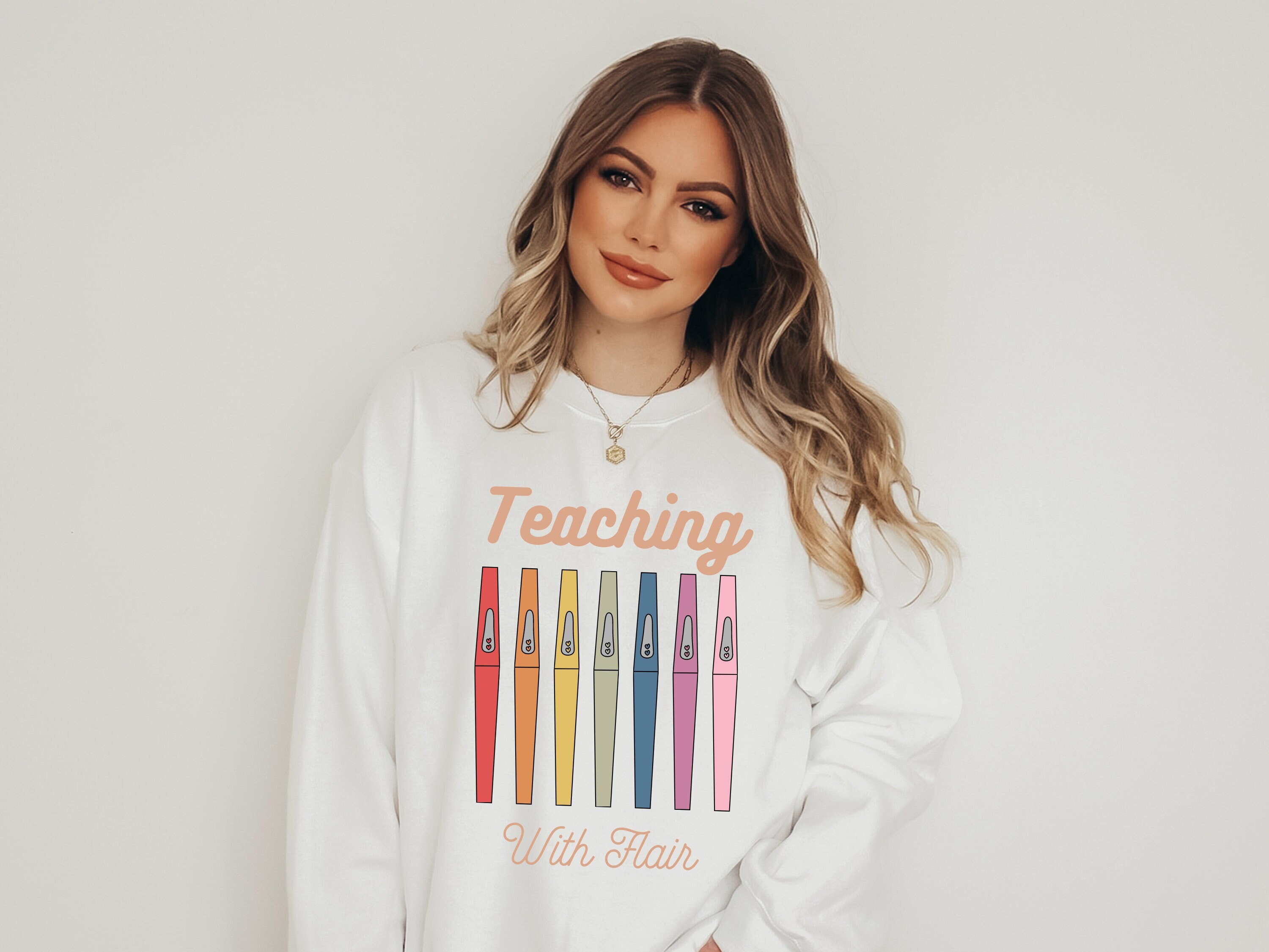 Teaching With Flair Svg, Teacher Svg, Teacher Appreciation Svg, Funny ...