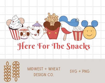 Snackgoals SVG Happiest Snacks on Earth SVG I Prefer My Food Mouse ...