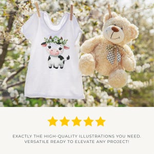 Saint Patricks Farm Animal Clipart Watercolor Festive St Patrick Day ...