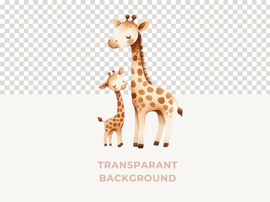 Cute Giraffe Baby Jungle Animal Clipart, Safari Baby Animal PNG ...