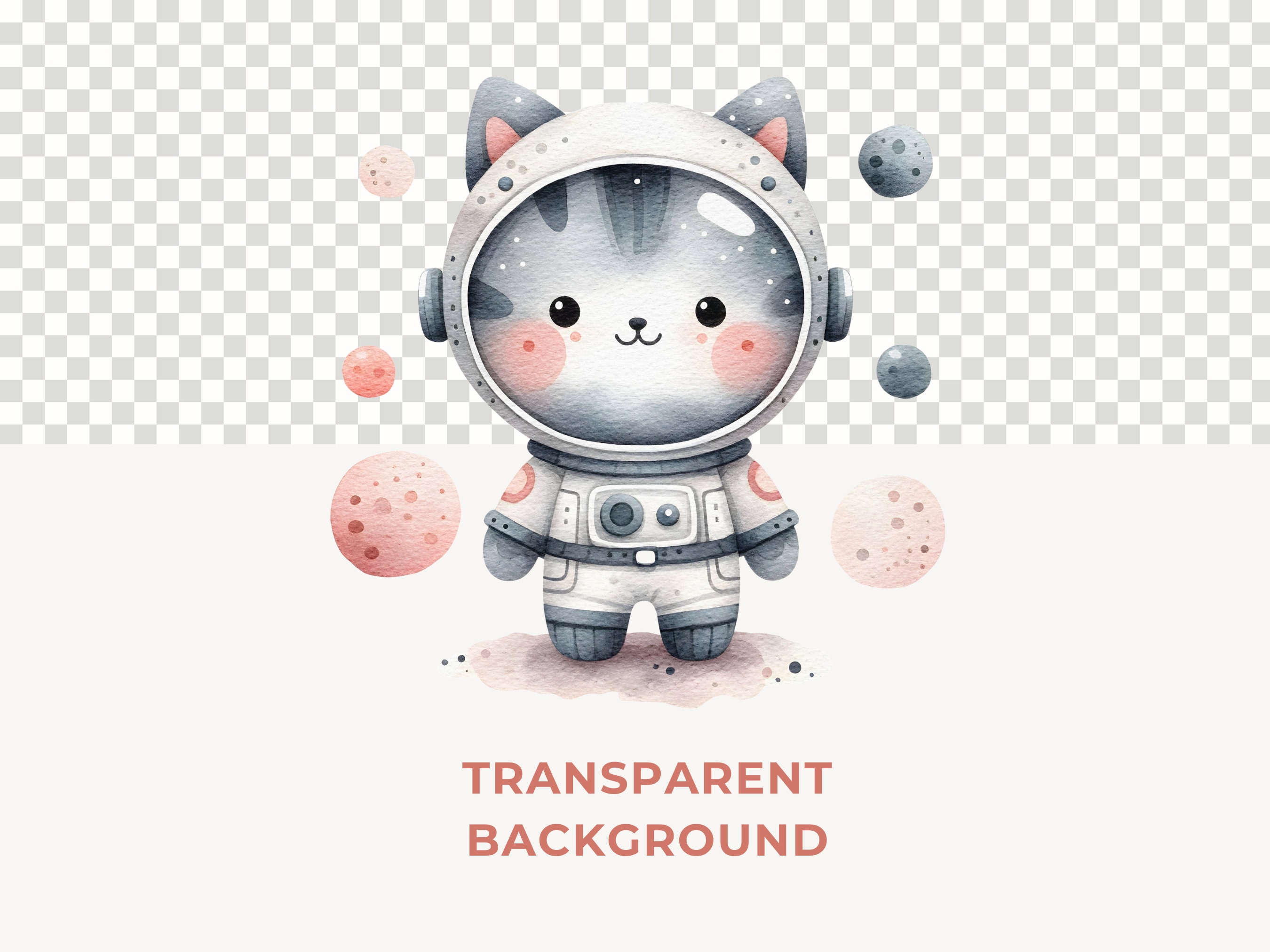 Outer Space Clipart, Watercolor Cute Space Clipart, Space Girl Clipart ...