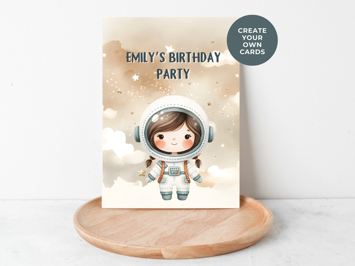 Astronaut Watercolor Clipart Space Plants Cute Astronaut Moon Stars ...
