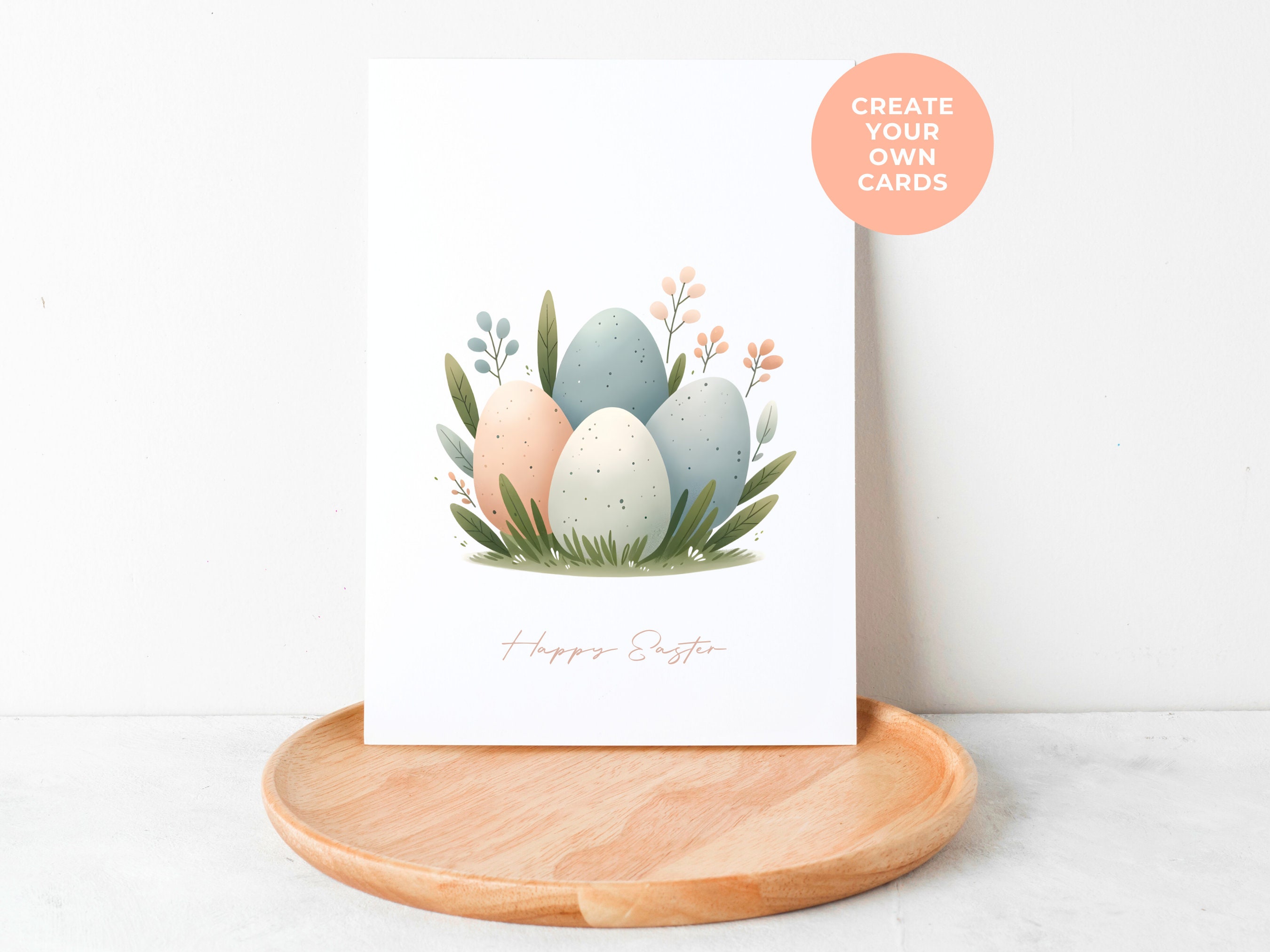 Cute Boho Easter Watercolor Clipart Set of 19 Illustrations Whimsical ...