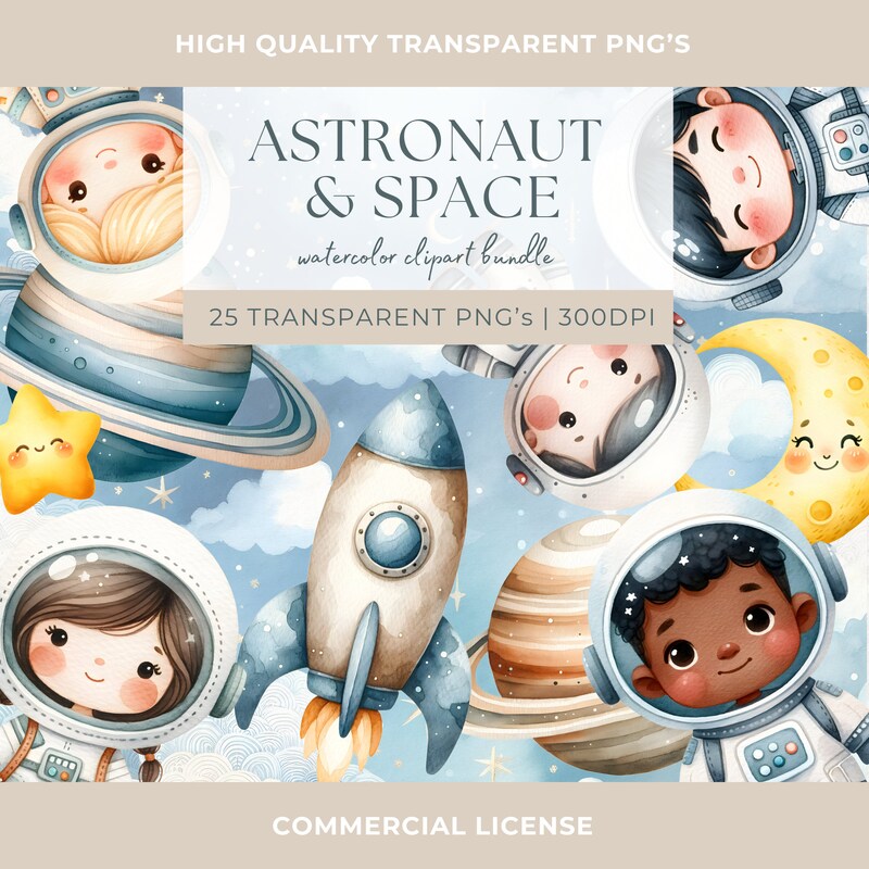 Astronaut Clipart - Etsy